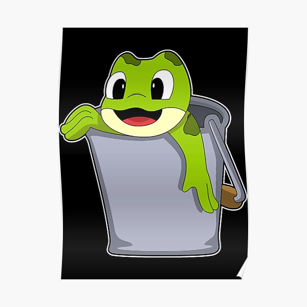 "Frog in Bucket " Poster by lynrojas282 | Redbubble