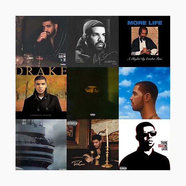 "Drake Album Covers " Photographic Print by Stanmansour16 | Redbubble