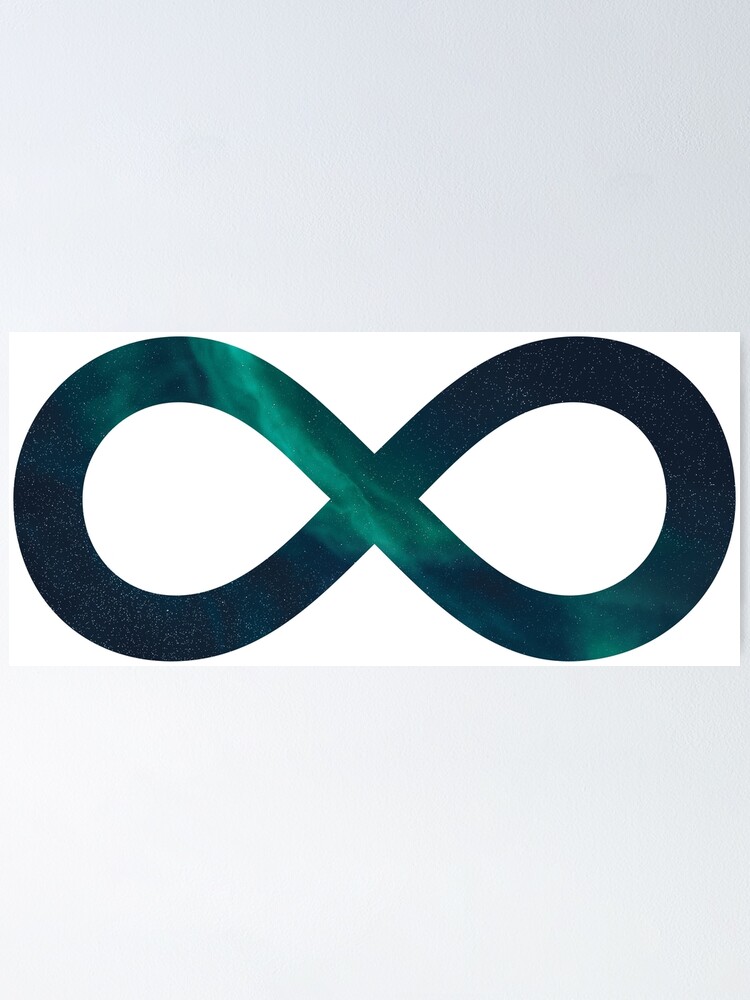 "Infinity Symbol With Northern Lights" Poster for Sale by Infinity ...