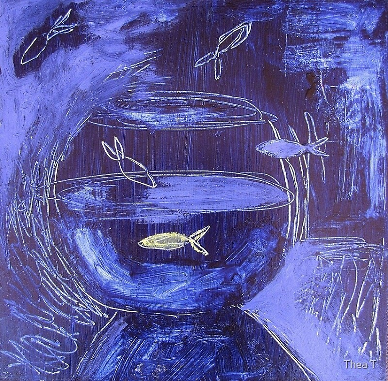"Fishbowl Blue" by Thea T | Redbubble
