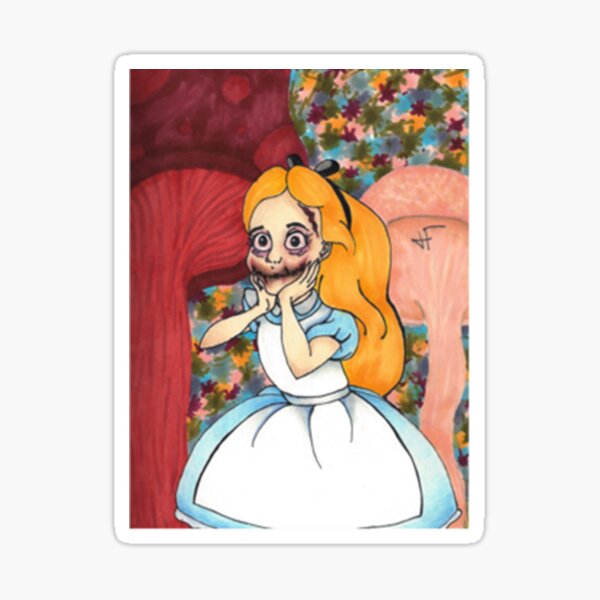 "Alice " Sticker for Sale by JeffreyHopkin | Redbubble