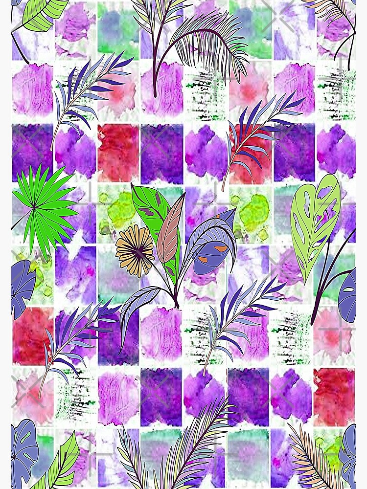 " Playful Botanical Design, 2, Graphic Psychedelic Abstract Art ...