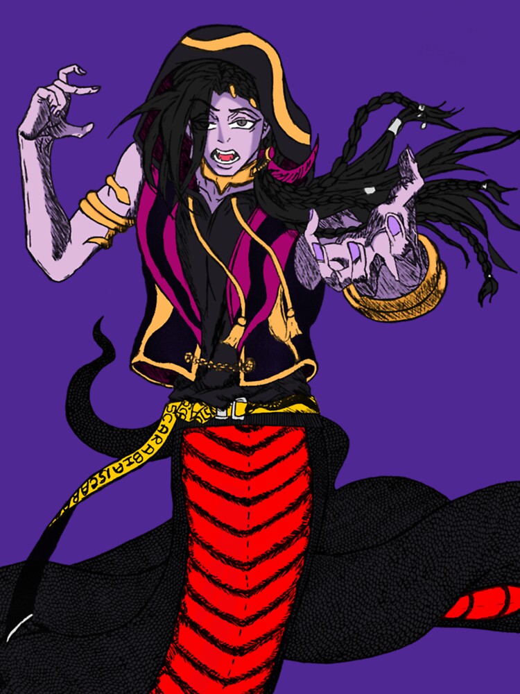 "Jamil Viper purple background " Sticker for Sale by JeffreyHopkin ...