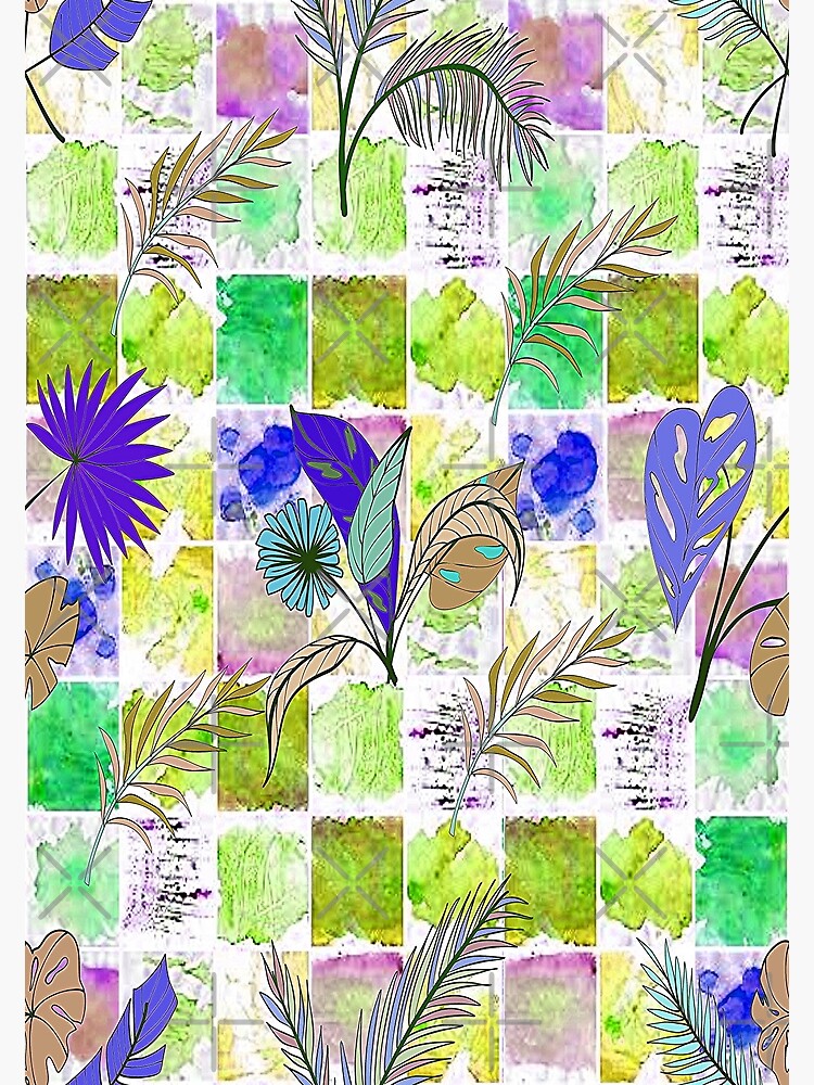 "Playful Botanical Design, 5, Graphic Psychedelic Abstract Art ...
