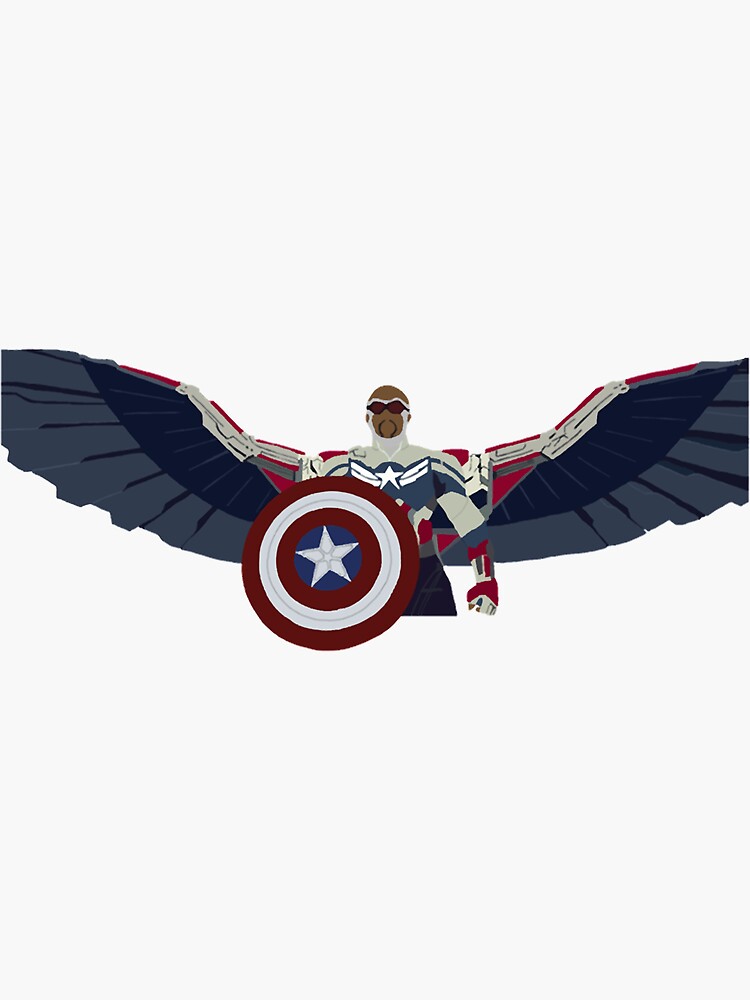 "Eagle Man Classic" Sticker by hubertpaulsen | Redbubble