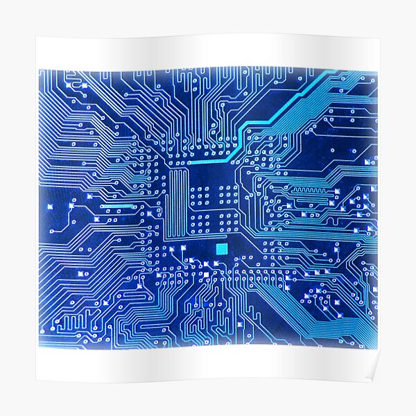 "Electronics Circuit on PCB Printed Circuit Board" Poster for Sale by ...