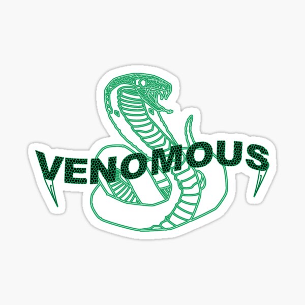 "Venomous snake - sticker" Sticker for Sale by BandEllington | Redbubble