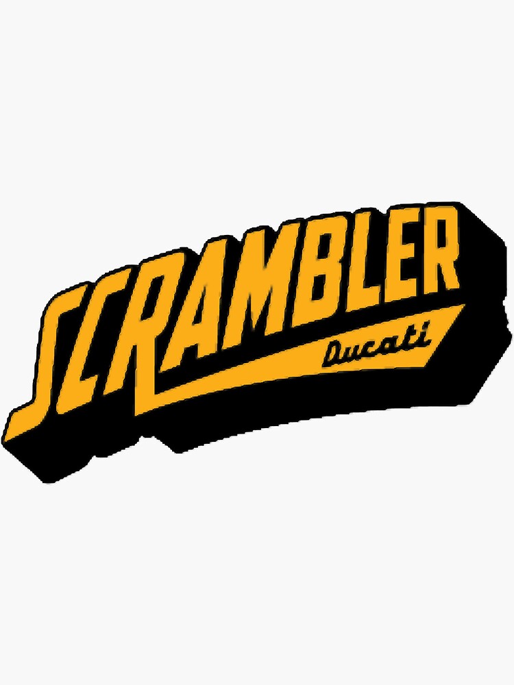 "Scrambler Memorabilia" Sticker for Sale by herberttanaka2 | Redbubble