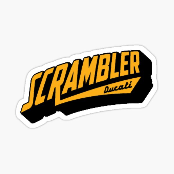 "Scrambler Memorabilia" Sticker for Sale by herberttanaka2 | Redbubble