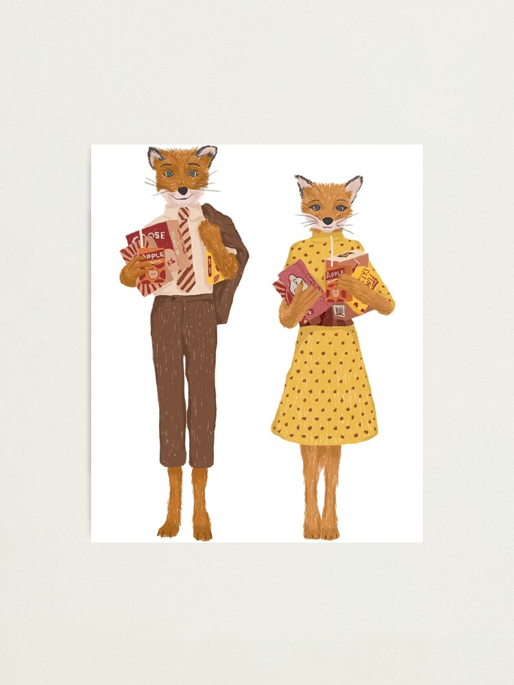 "fantastic mr. fox and mrs. fox funny Classic" Photographic Print for ...