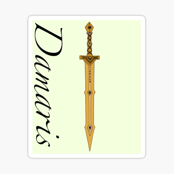 "Throne of Glass Inspired Damaris Sword Acotar" Sticker for Sale by ...