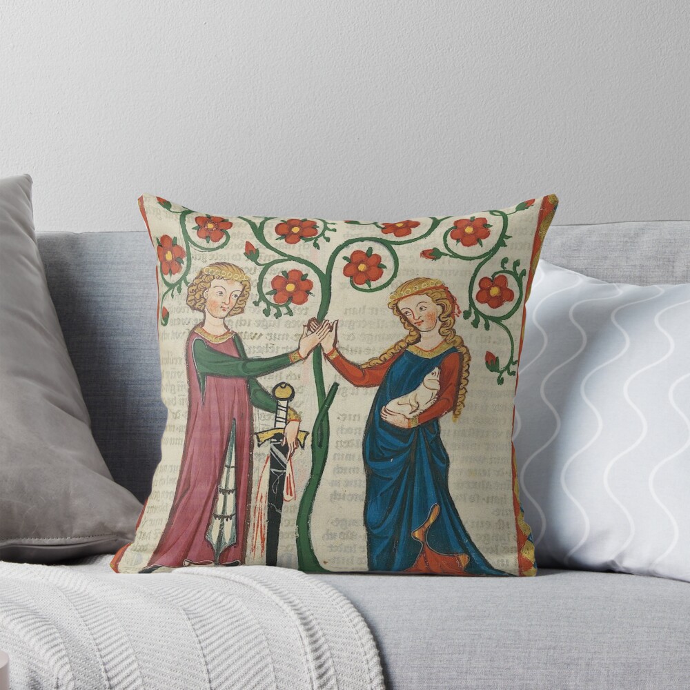 "The Lovers (14th century) - Codex Manesse" Sticker for Sale by ...