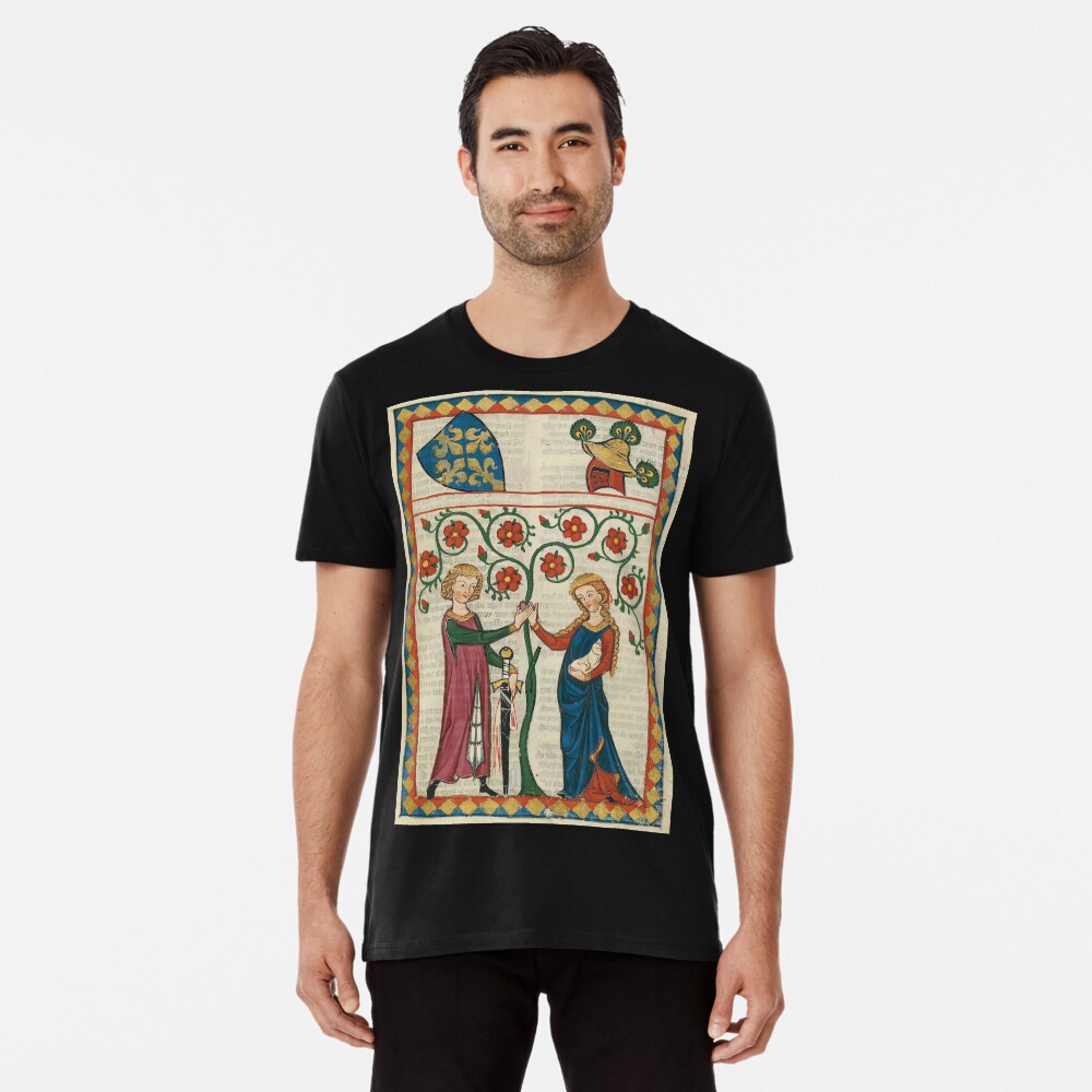 "The Lovers (14th century) - Codex Manesse" Poster for Sale by André ...