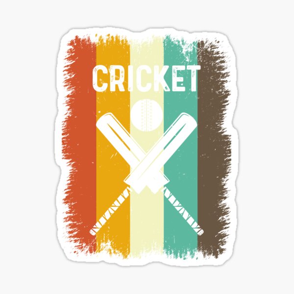 "Vintage Retro Cricket" Sticker for Sale by thanhmaidesign | Redbubble