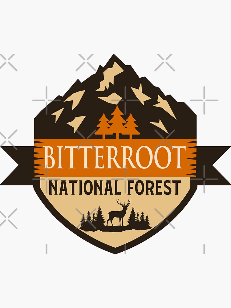 "Bitterroot national forest" Sticker for Sale by Nature-mark | Redbubble