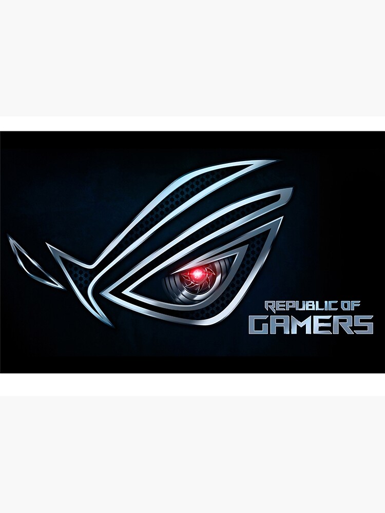 "asus rog " Poster for Sale by Ronaltemple | Redbubble