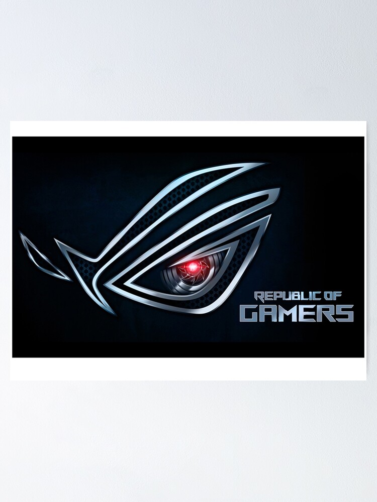 "asus rog " Poster for Sale by Ronaltemple | Redbubble