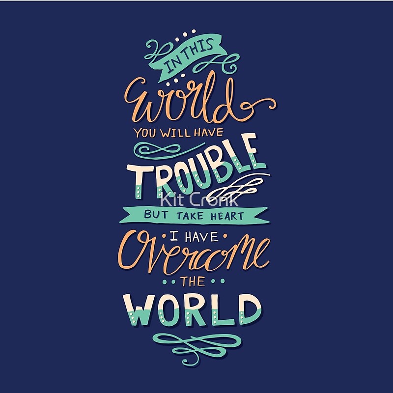 Illustrated Bible Verse: Canvas Prints | Redbubble