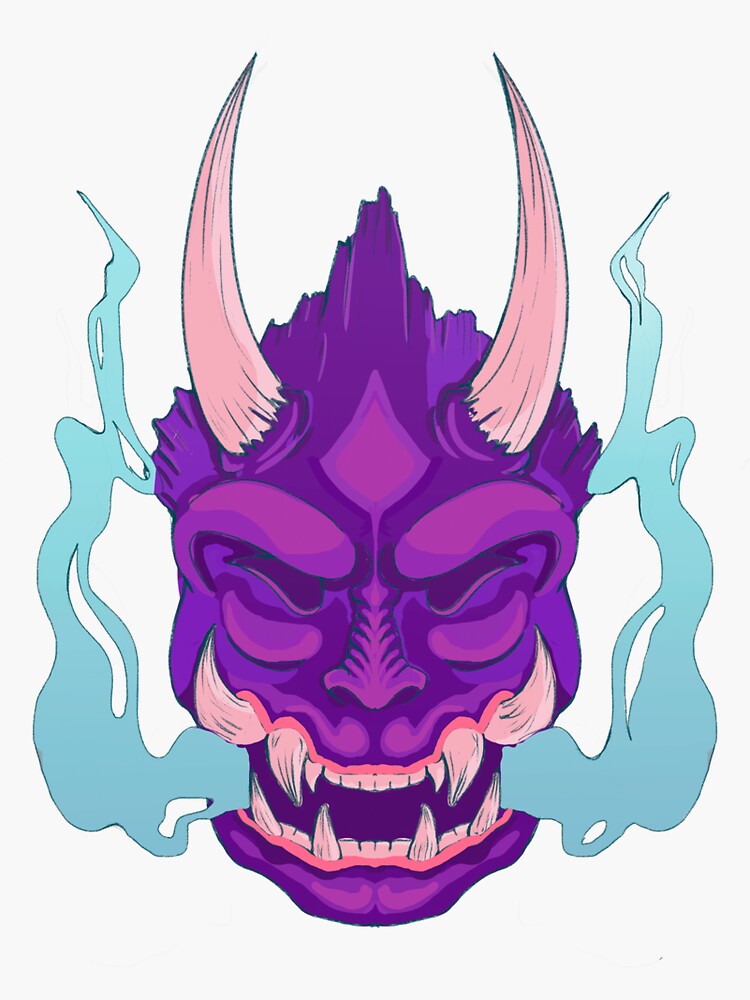 "Oni sticker" Sticker by Netiiz | Redbubble