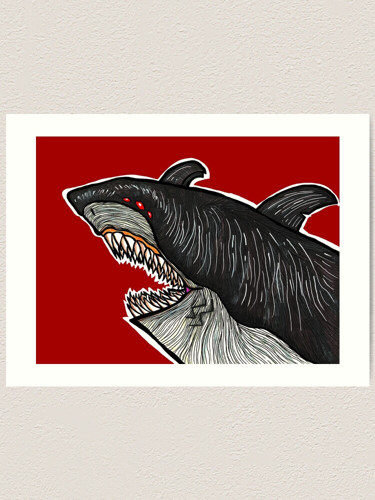 "Helluva Boss's Hell Shark" Art Print for Sale by JezFez | Redbubble