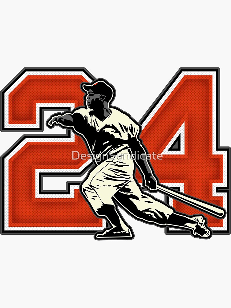 "24 - Say Hey Kid (original)" Sticker for Sale by DesignSyndicate ...