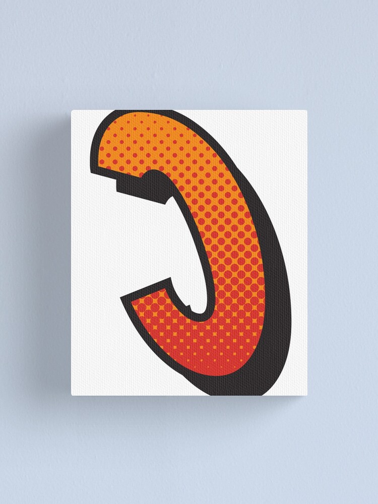 Lienzo Letra Al Revés Diseño Colorido De La Ilustración De La Letra C De Mrunals Redbubble
