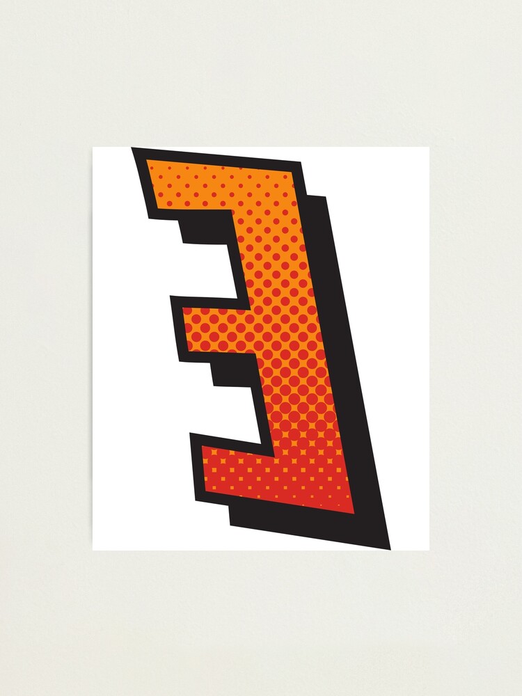 Lámina fotográfica «Letra al revés - diseño colorido de la ilustración ...