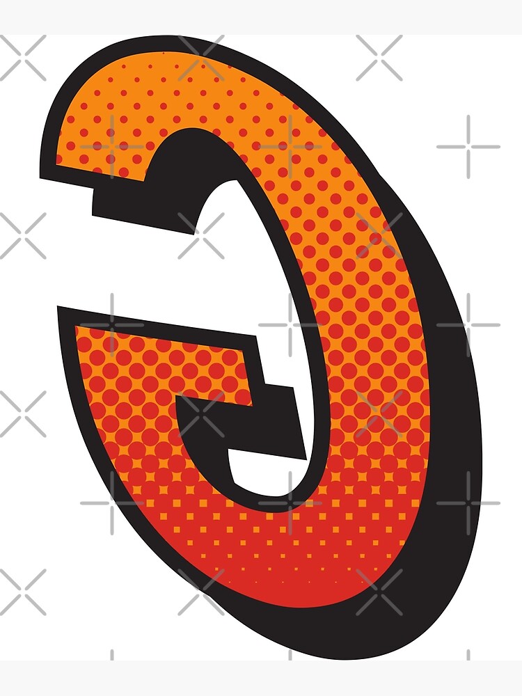 "Backwards letter - letter G illustration colorful design" Poster by ...