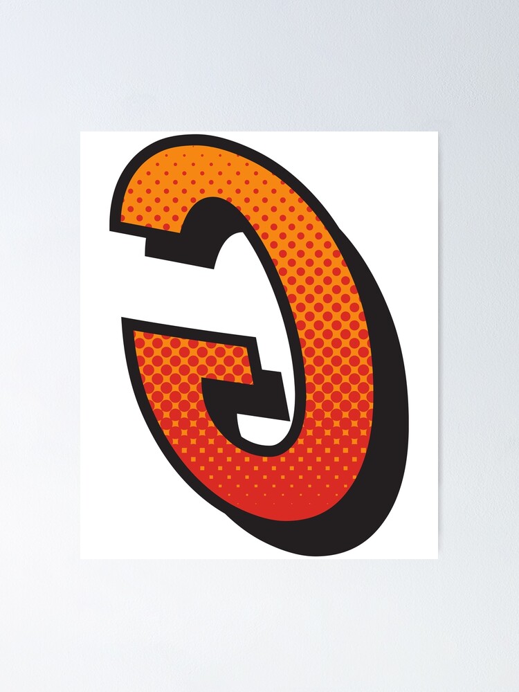 "Backwards letter - letter G illustration colorful design" Poster by ...