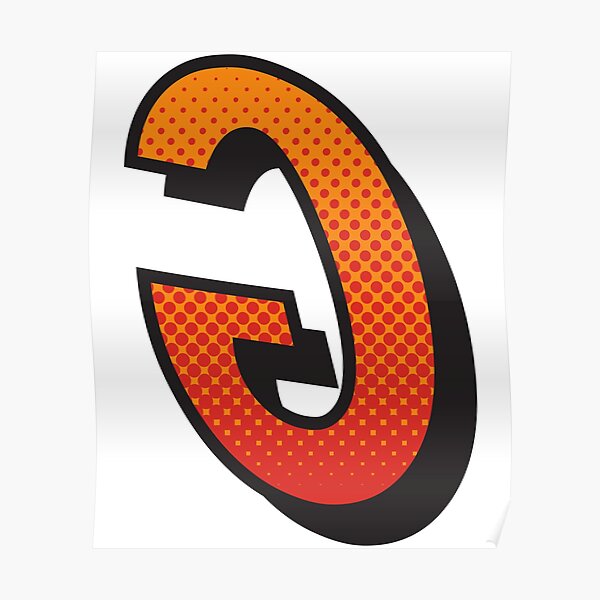 "Backwards letter - letter G illustration colorful design" Poster by ...