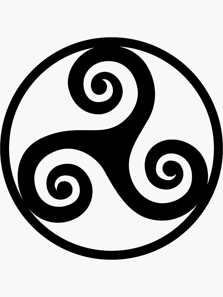 "TRISKELL BRETON & CELTE" Sticker for Sale by Aspretto | Redbubble