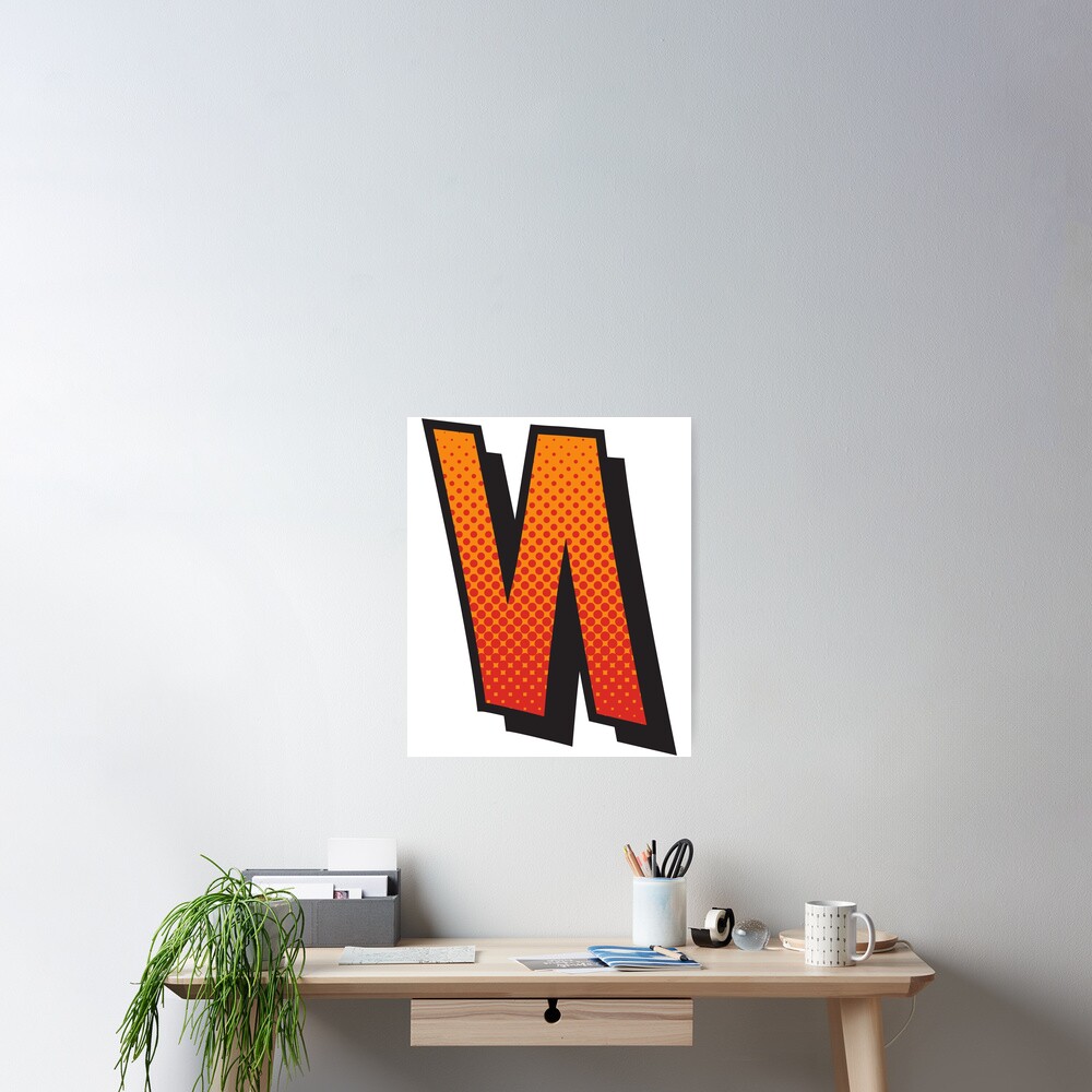"Backwards letter - letter N illustration colorful design" Poster by ...