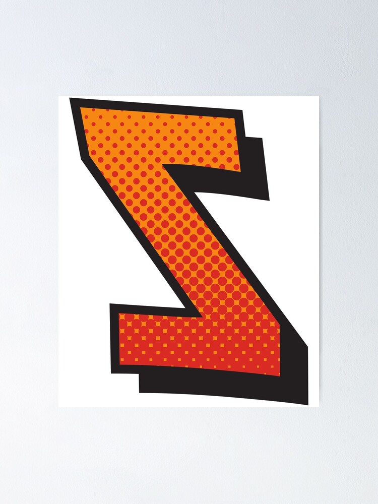 "Backwards letter - letter Z illustration colorful design" Poster for ...