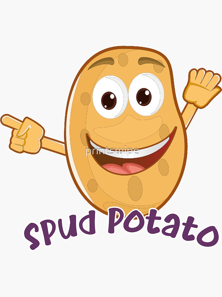 "Cute Spud Potato" Sticker for Sale by printswipe | Redbubble