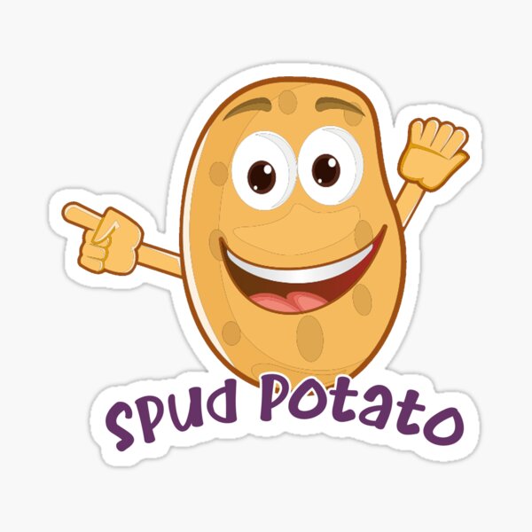 "Cute Spud Potato" Sticker for Sale by printswipe | Redbubble
