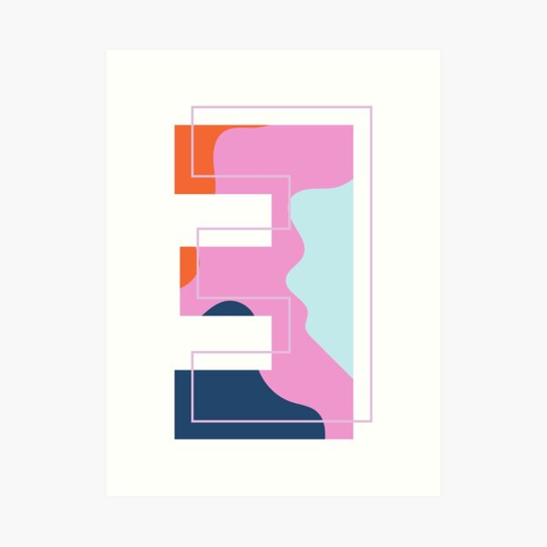 "Backwards letter - letter E illustration edition 2 colorful design ...