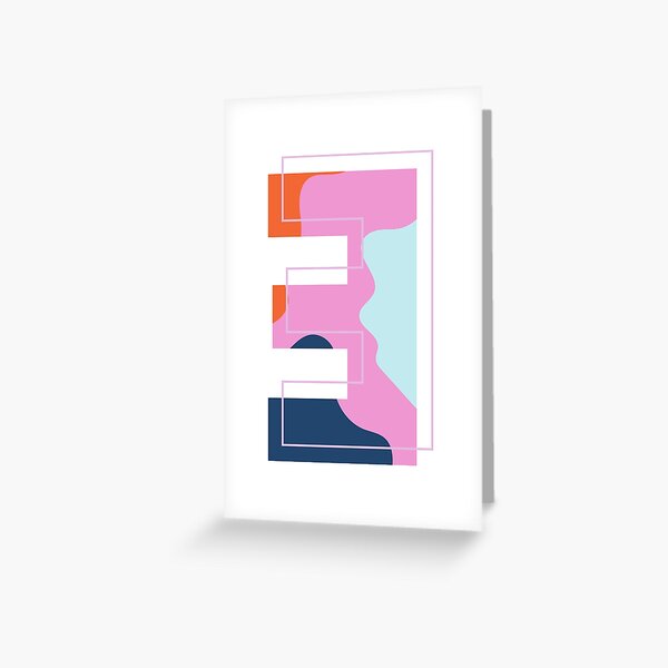 "Backwards letter - letter E illustration edition 2 colorful design ...