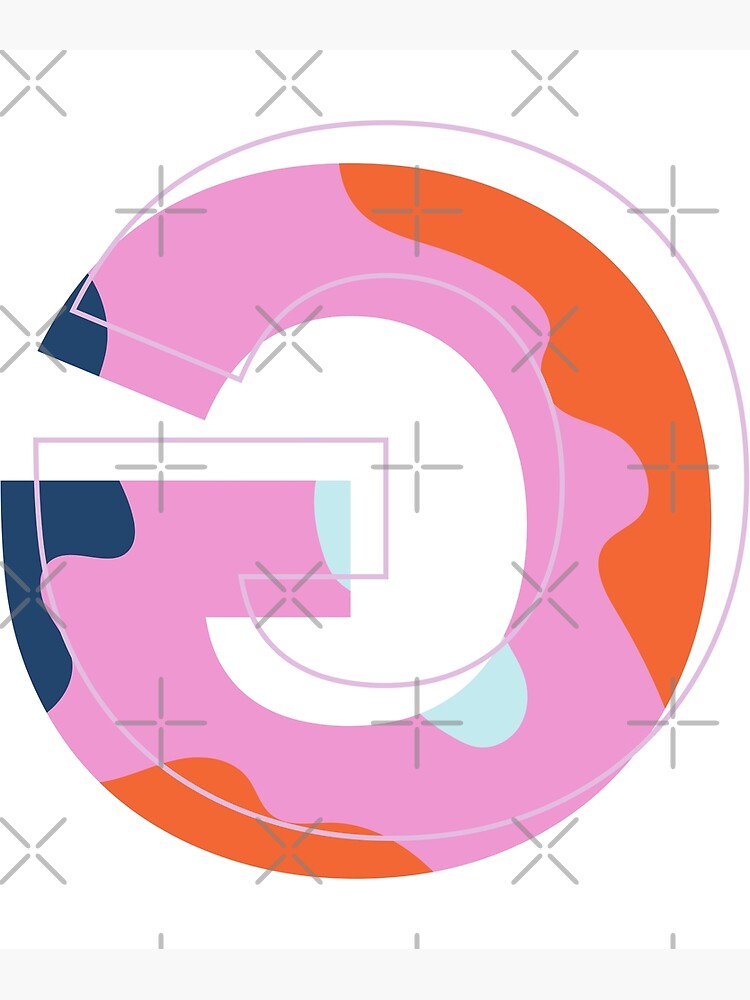 "Backwards letter - letter G illustration edition 2 colorful design ...