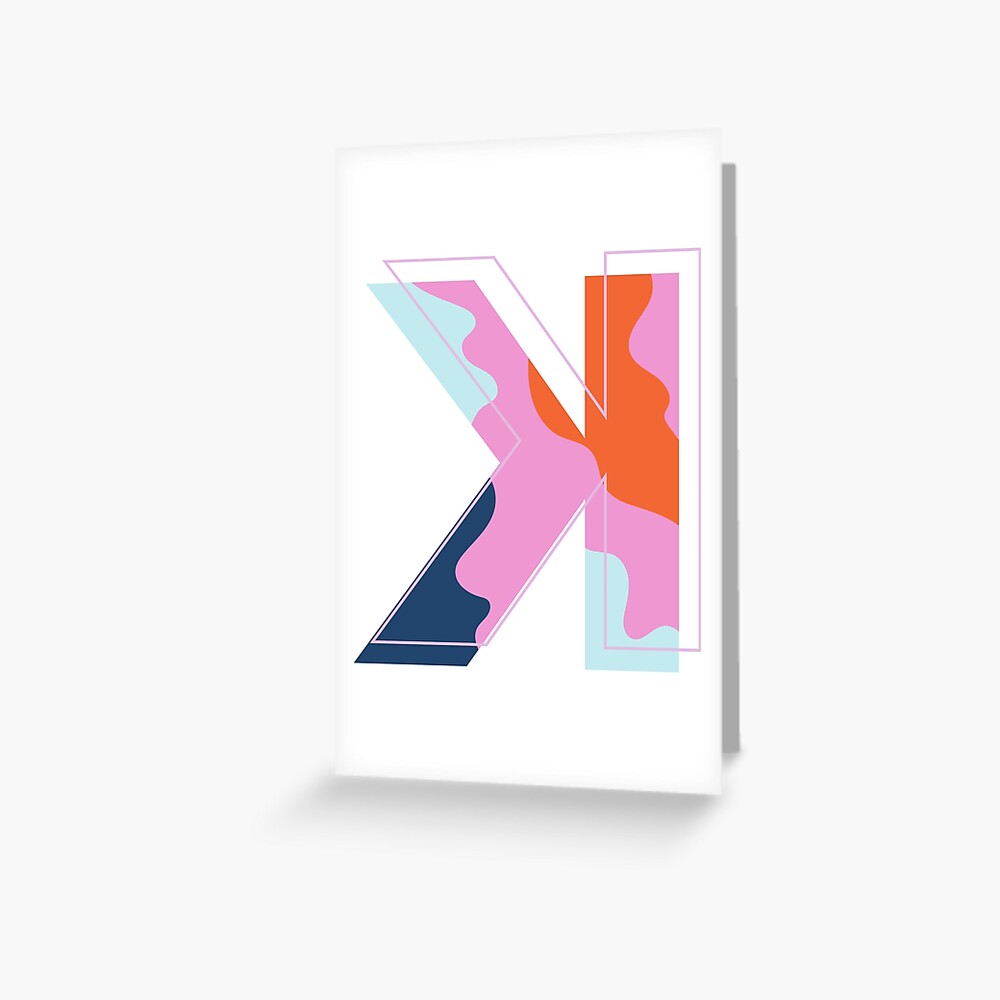 "Backwards letter - letter K illustration edition 2 colorful design ...