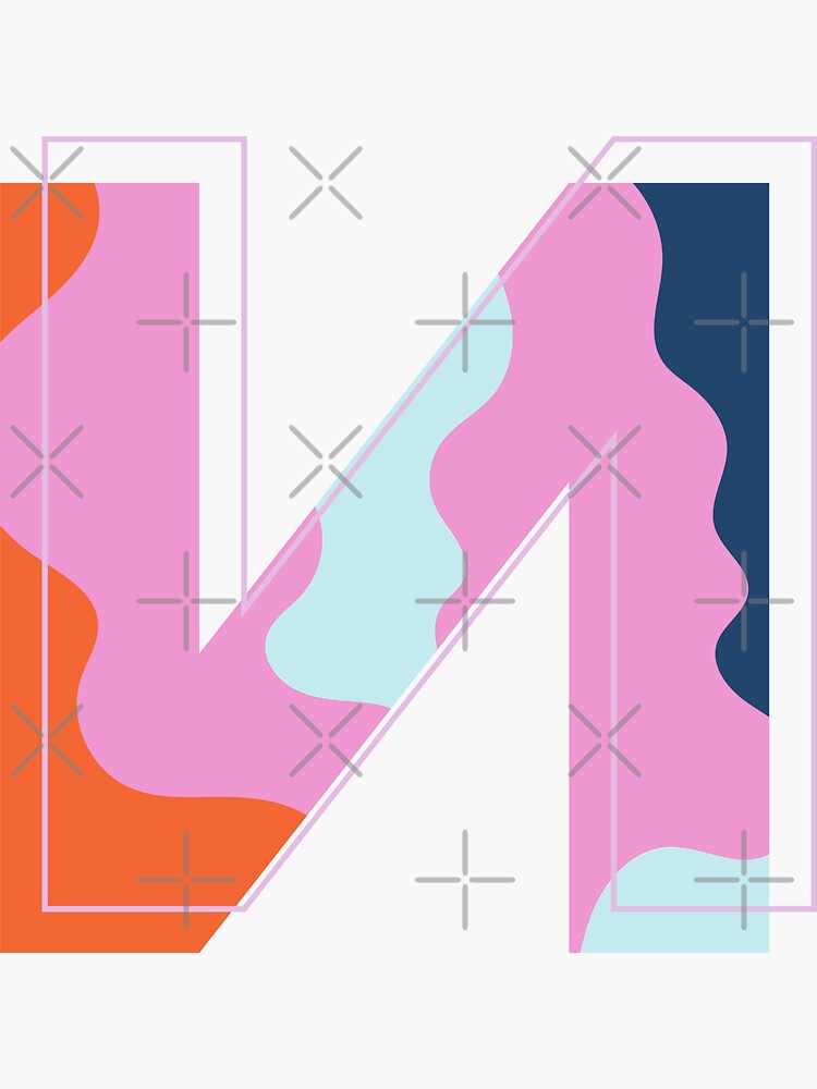 "Backwards letter - letter N illustration edition 2 colorful design ...