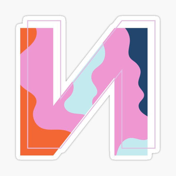 "Backwards letter - letter N illustration edition 2 colorful design ...