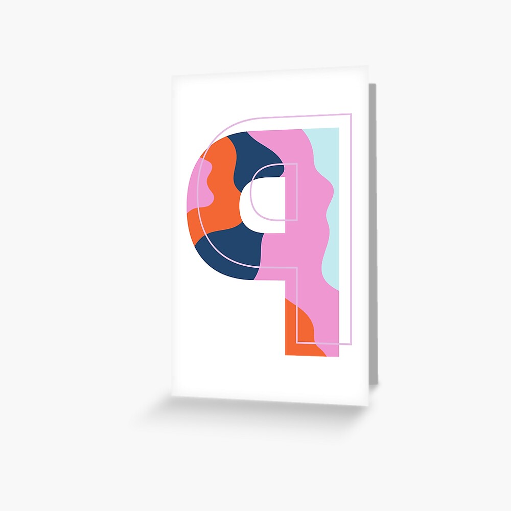 "Backwards letter - letter P illustration edition 2 colorful design ...