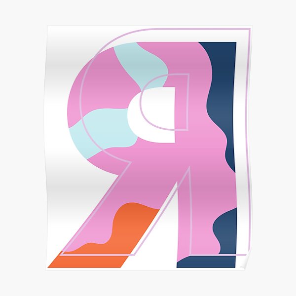 "Backwards letter - letter R illustration edition 2 colorful design ...