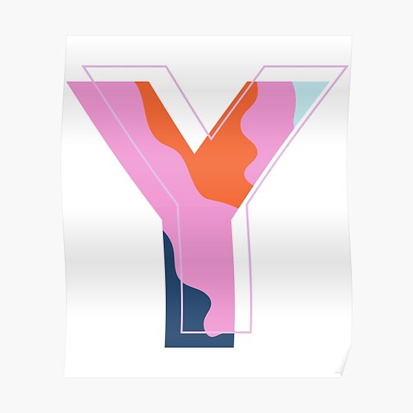 "Backwards letter - letter Y illustration edition 2 colorful design ...