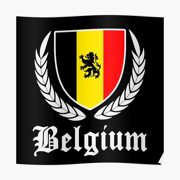 "Belgium Crest " Poster for Sale by ForzaDesigns | Redbubble