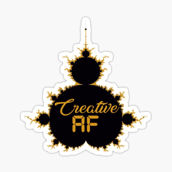 "Creative AF" Sticker for Sale by MuralDreams | Redbubble