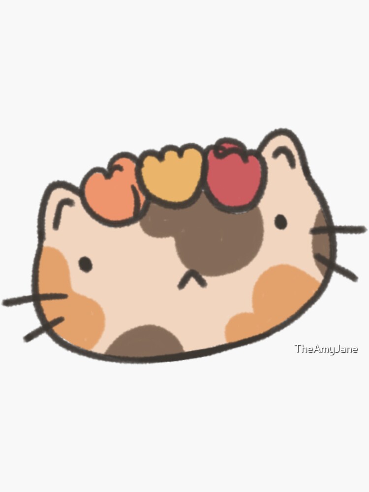 "Calico king" Sticker for Sale by TheAmyJane | Redbubble