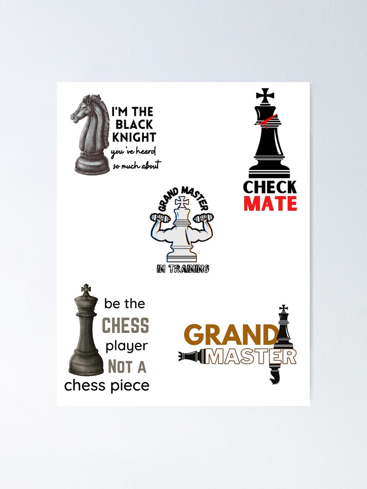 "Collection of CHESS stickers |Cool" Poster for Sale by Happiness-pills ...