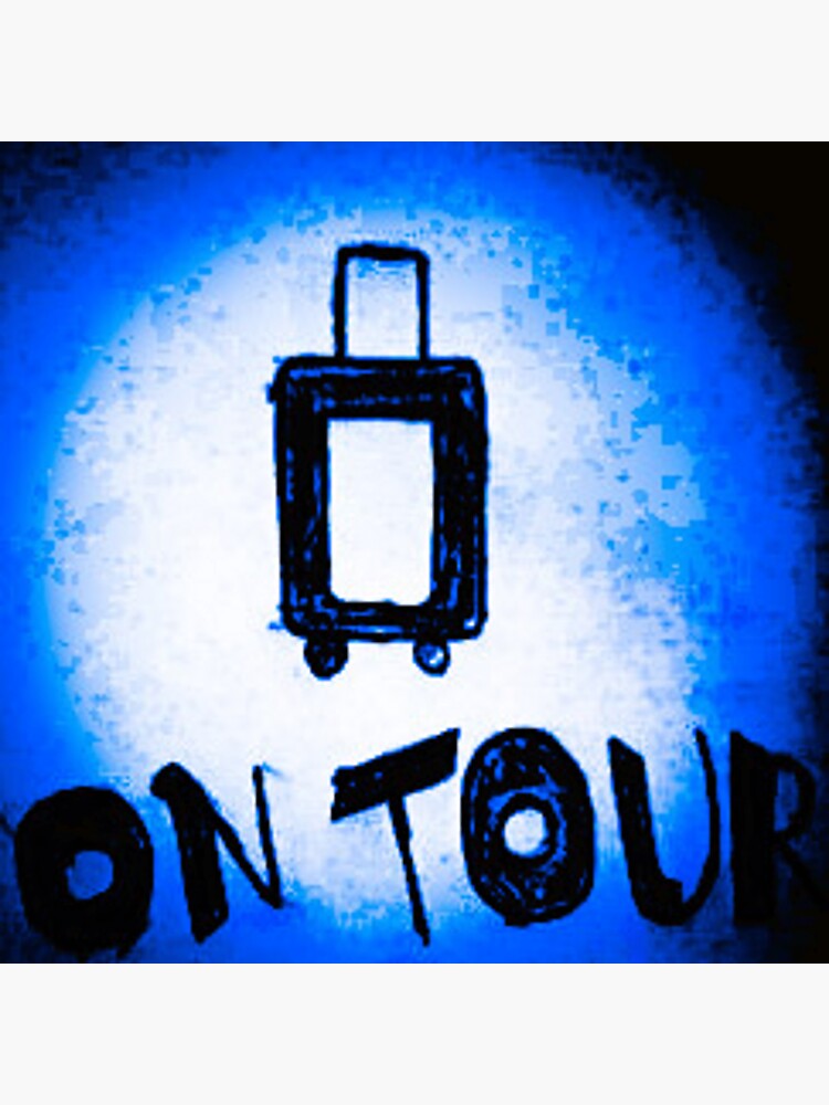 "On tour" Sticker by Rritu | Redbubble