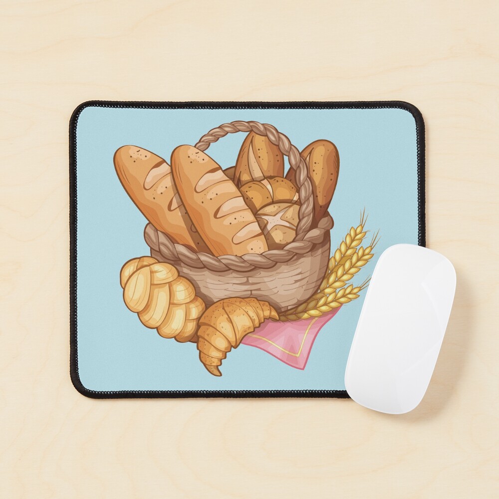 "Basket Full of Bread" Sticker for Sale by Alicia Chee | Redbubble